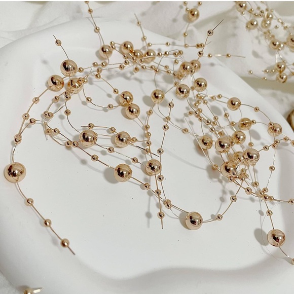 Other | 4 Pcs Pearl String For Wedding Centerpiece Vase Filler Decor ...